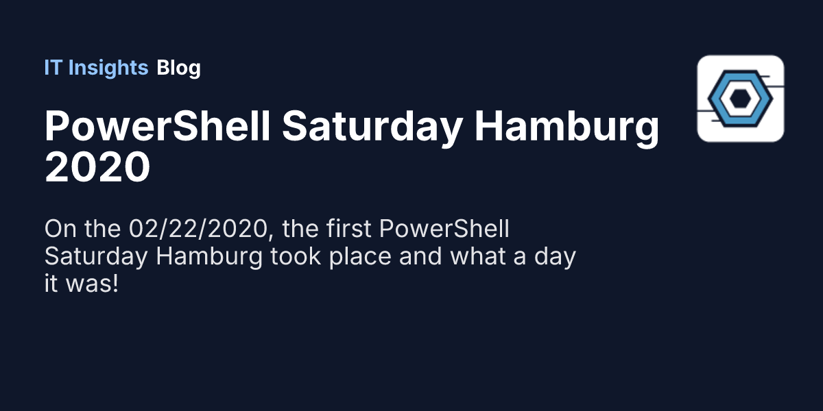 PowerShell Saturday Hamburg 2020 | IT Insights Blog