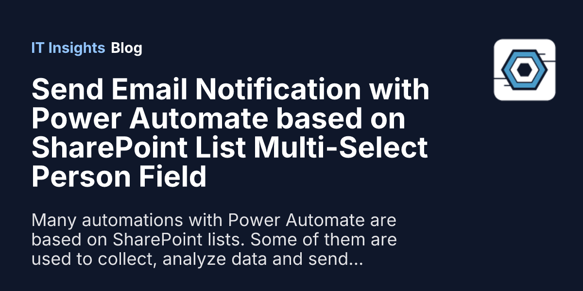 Send Email Notification with Power Automate based on SharePoint List Multi-Select Person Field ...