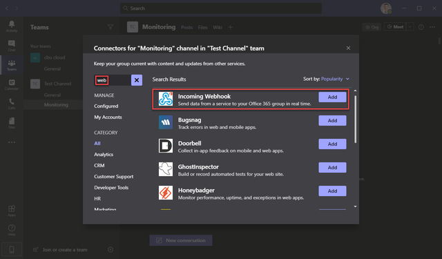 Post Azure Monitor Alerts in Microsoft Teams Channel | IT Insights Blog
